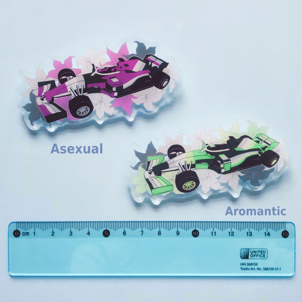 Pride Livery Acrylic Pin Badges - F1 Motorsport – HayleyMulch